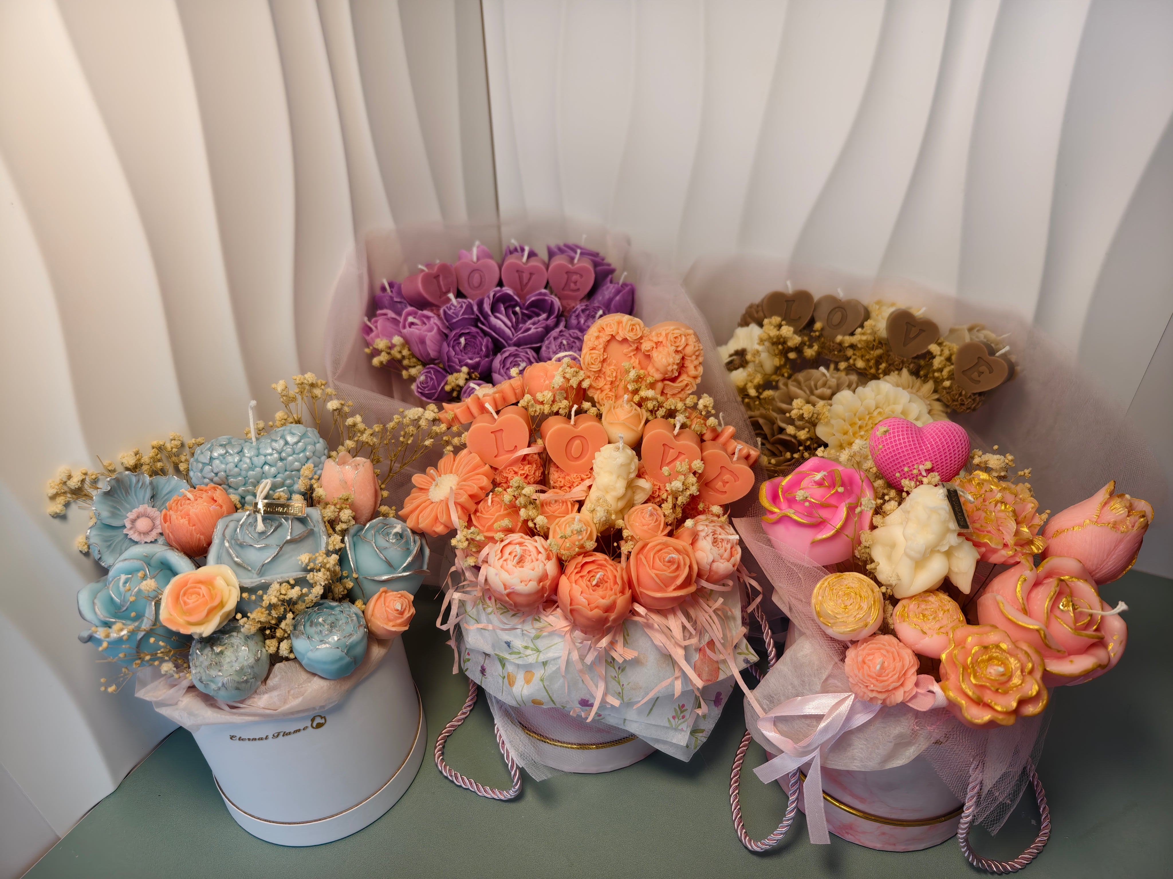 Handcrafted Candle Flower Box: A Perfect Blend of Art and Aroma ...